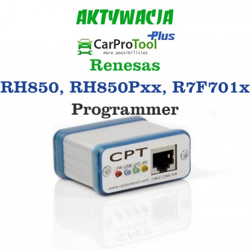 Aktywacja CarProTool - Programator Renesas RH850 R7F701x